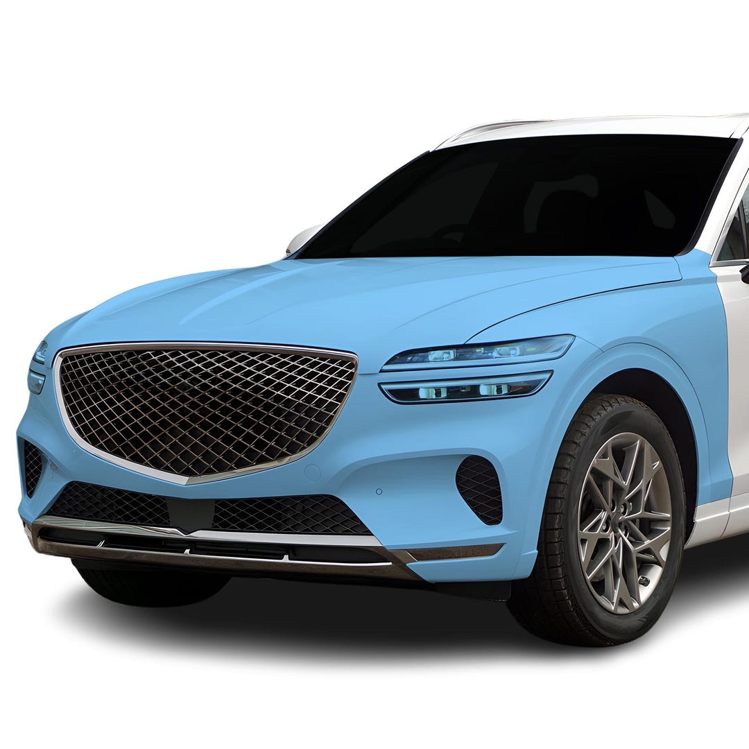 Fits Genesis GV70 2022+ Pre Cut Hood Fenders and Front Bumper Premium ...