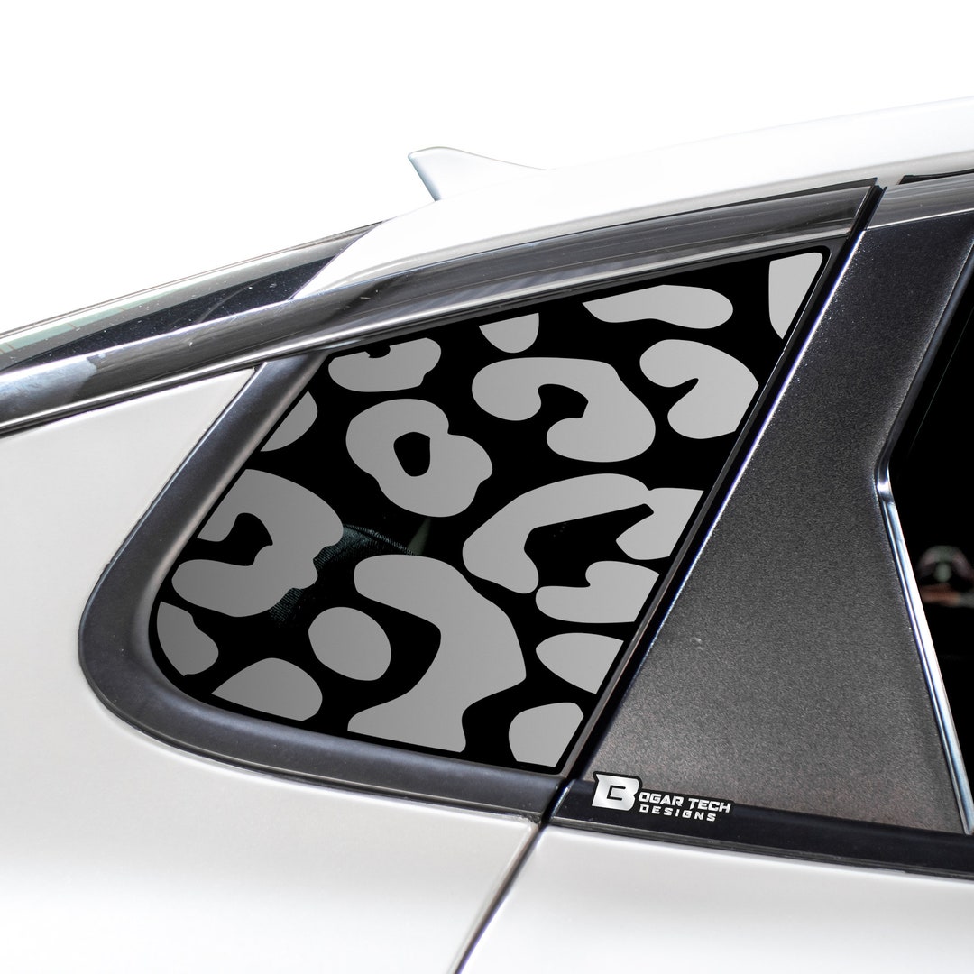 Fits Kia Optima 2016 - 2020 Quarter Window Animal Leopard Cheetah Cow ...