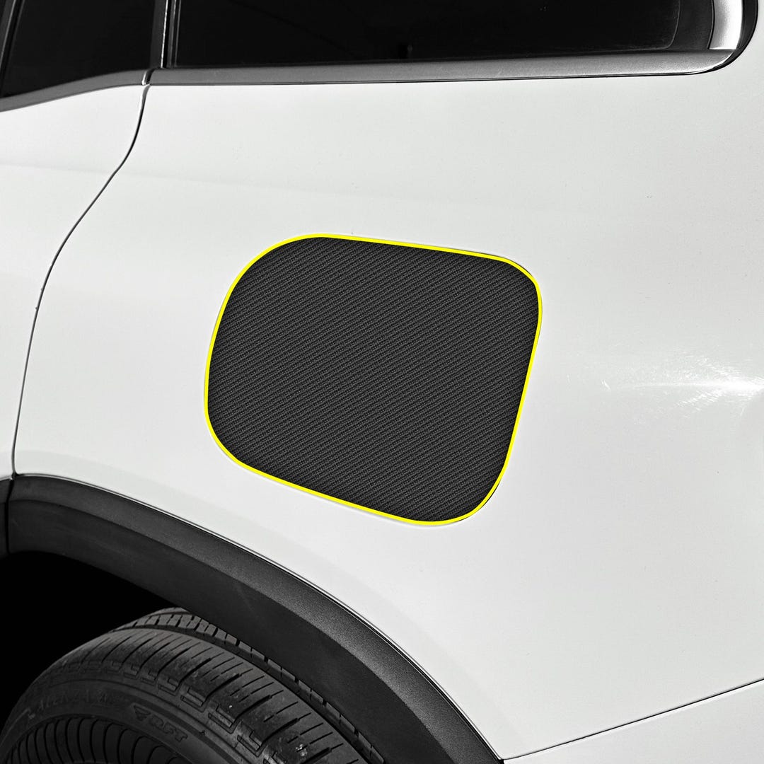 Mercedes-benz GLB Fuel Door Paint Protection Film: Gloss Black Carbon ...