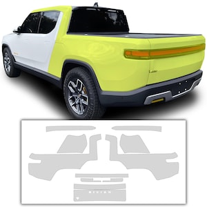 Fits Rivian R1T Pre Cut Paint Protection Film Clear Bra PPF Decal Kit ...