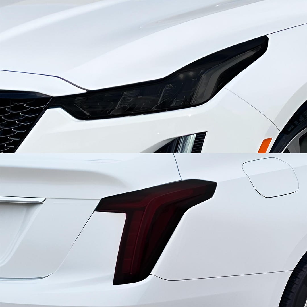 Cadillac CT5 2020-2024 - Smoked PPF Head & Tail Light Tint Kit ...