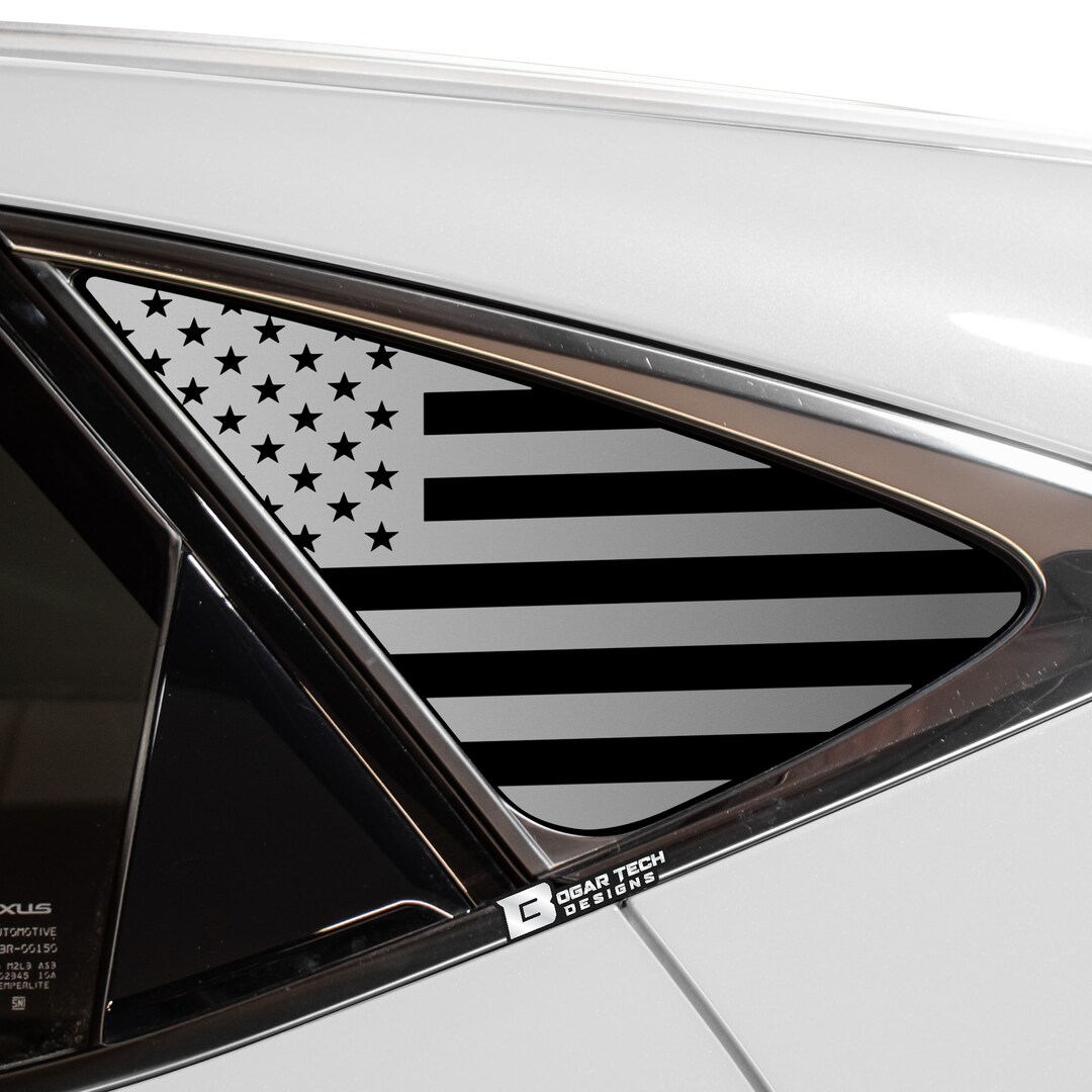 Lexus NX American Flag Quarter Window Distressed Vinyl Decal (2022-2025 ...