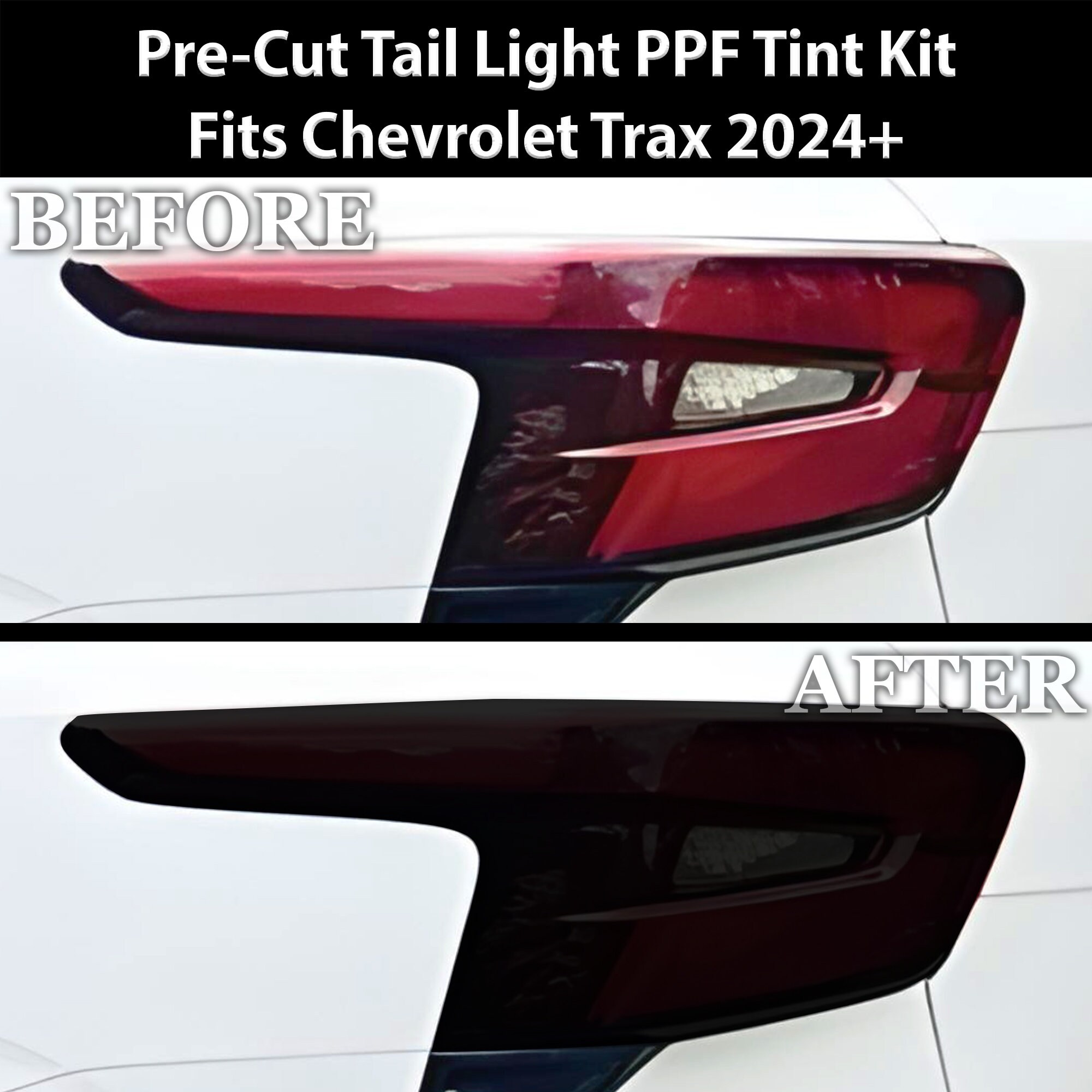 Chevrolet Trax Head & Tail Light Smoked Vinyl Tint Kit (2024-2026) - Etsy