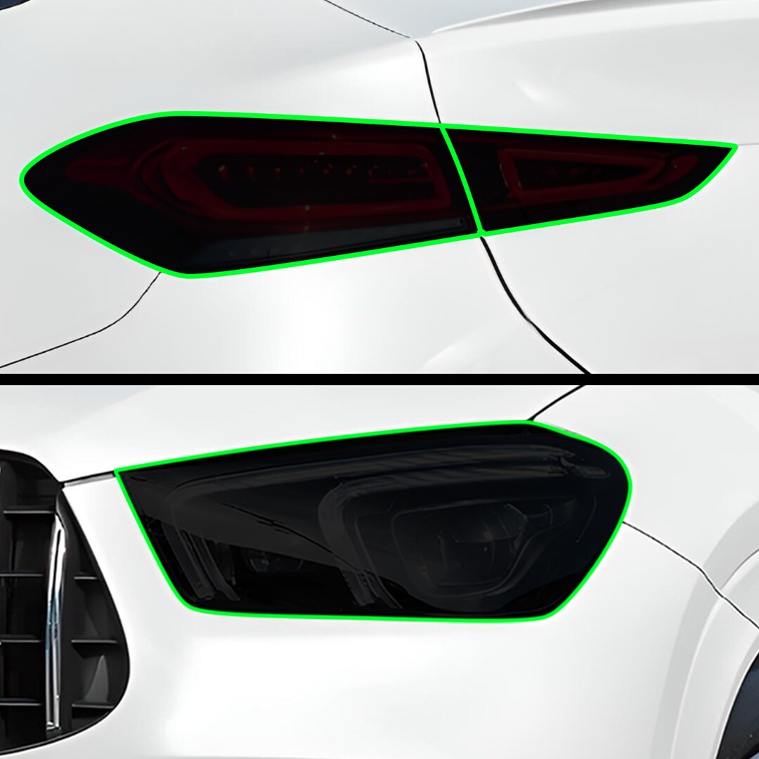 Mercedes Benz GLE Coupe Smoked Head & Tail Light Tint Kit (2021-2026 ...