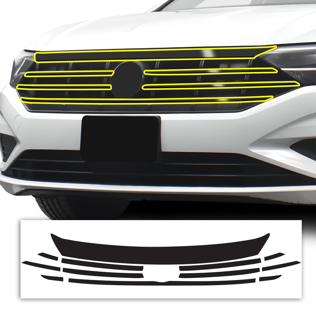 Volkswagen Jetta Chrome Delete Kit – Front Grille, Side, Rear Blackout ...