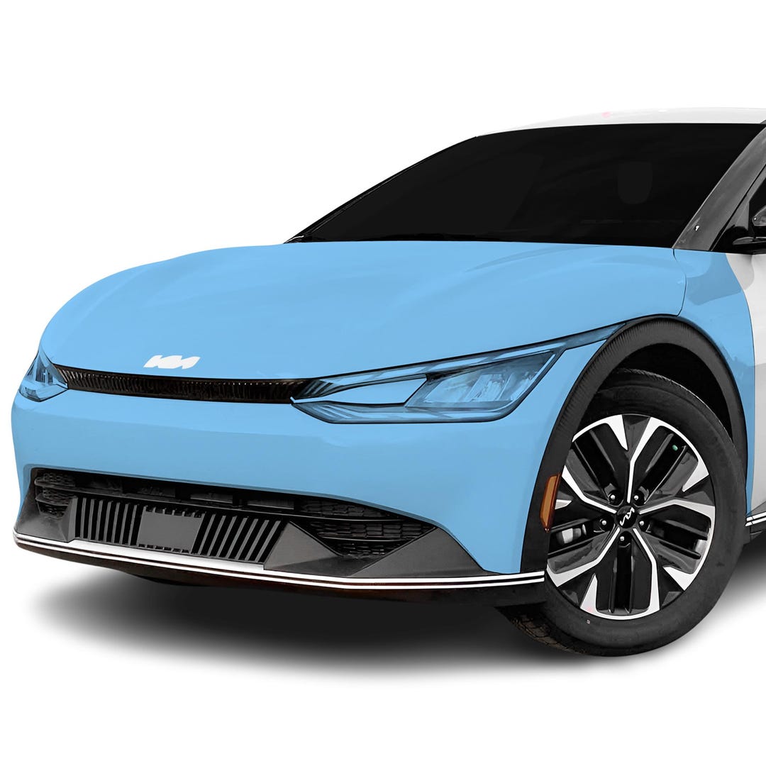 Fits Kia EV6 Wind 2022+ Pre Cut Hood Fenders and Front Bumper Premium ...