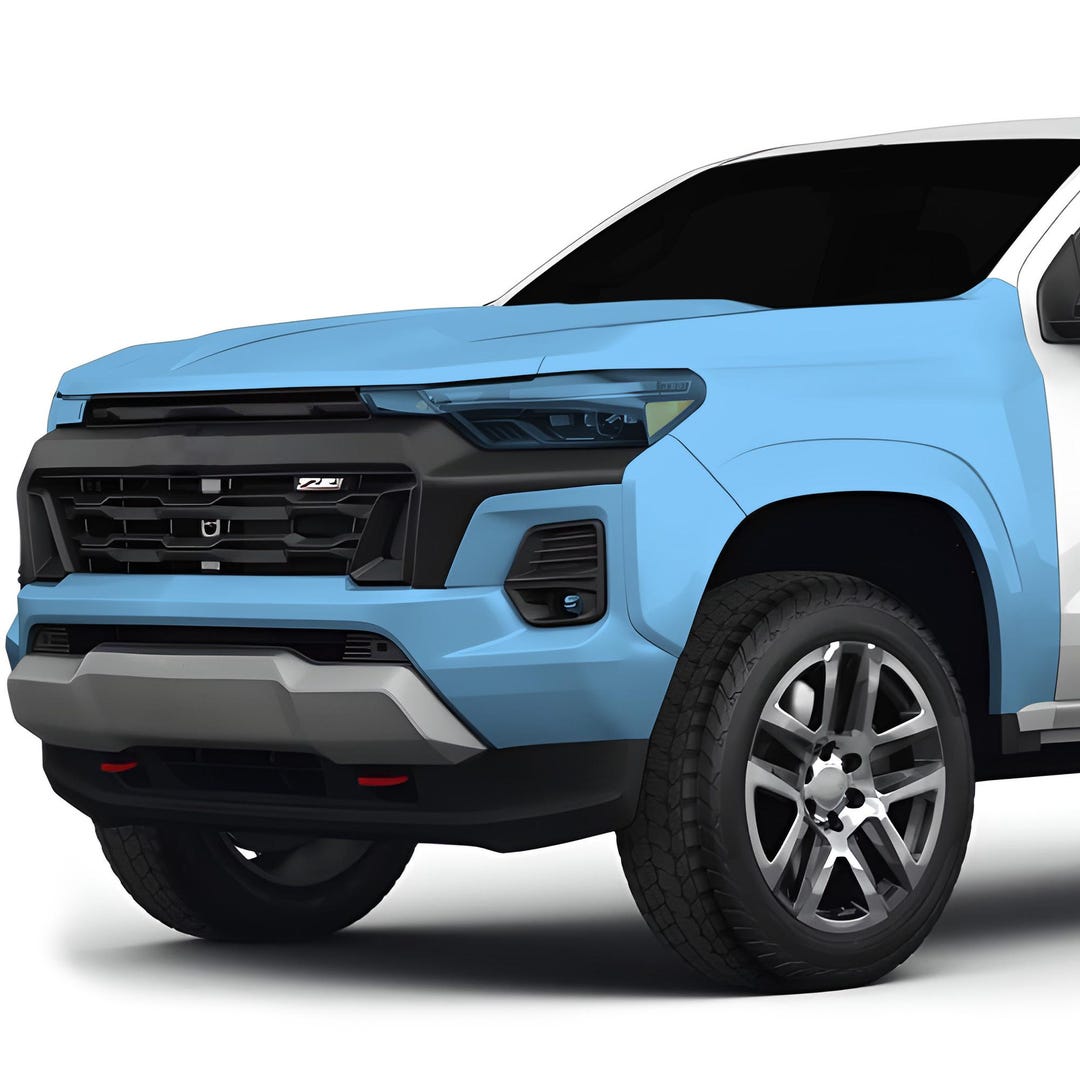 Fits Chevy Colorado 2023+ Pre Cut Hood Fenders and Front Bumper Premium ...