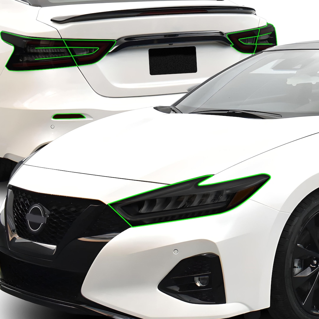 Fits Nissan Maxima 2015 - 2023 Head Tail Light Precut Smoked Vinyl Tint ...