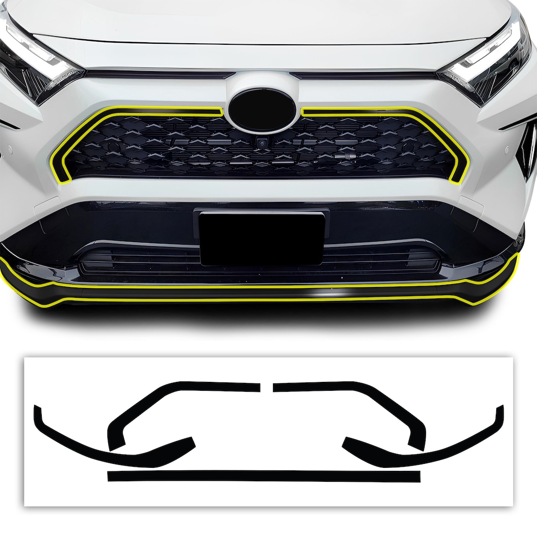 Fits Toyota Rav4 2019 2023 Front Grille Side Rear Vinyl Chrome Delete ...