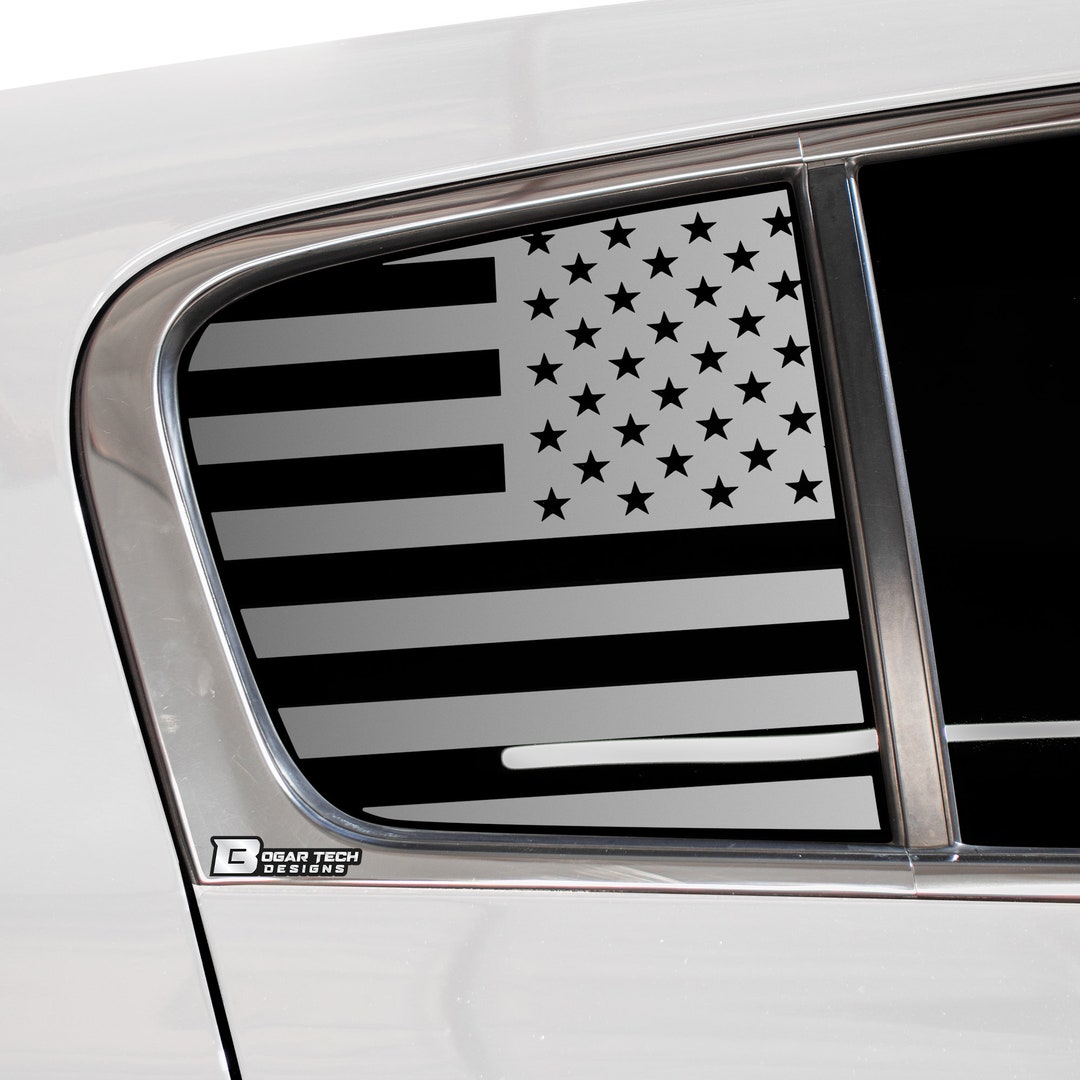 Fits Kia Sportage 2017 - 2022 Quarter Window American Flag Vinyl Decal ...