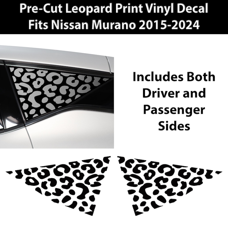 Nissan Murano Quarter Window Decal: Animal Print Vinyl Stickers (2015 ...