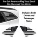 Fits Chevrolet Trax 2024-2026 Rear Quarter Window American Flag Vinyl ...