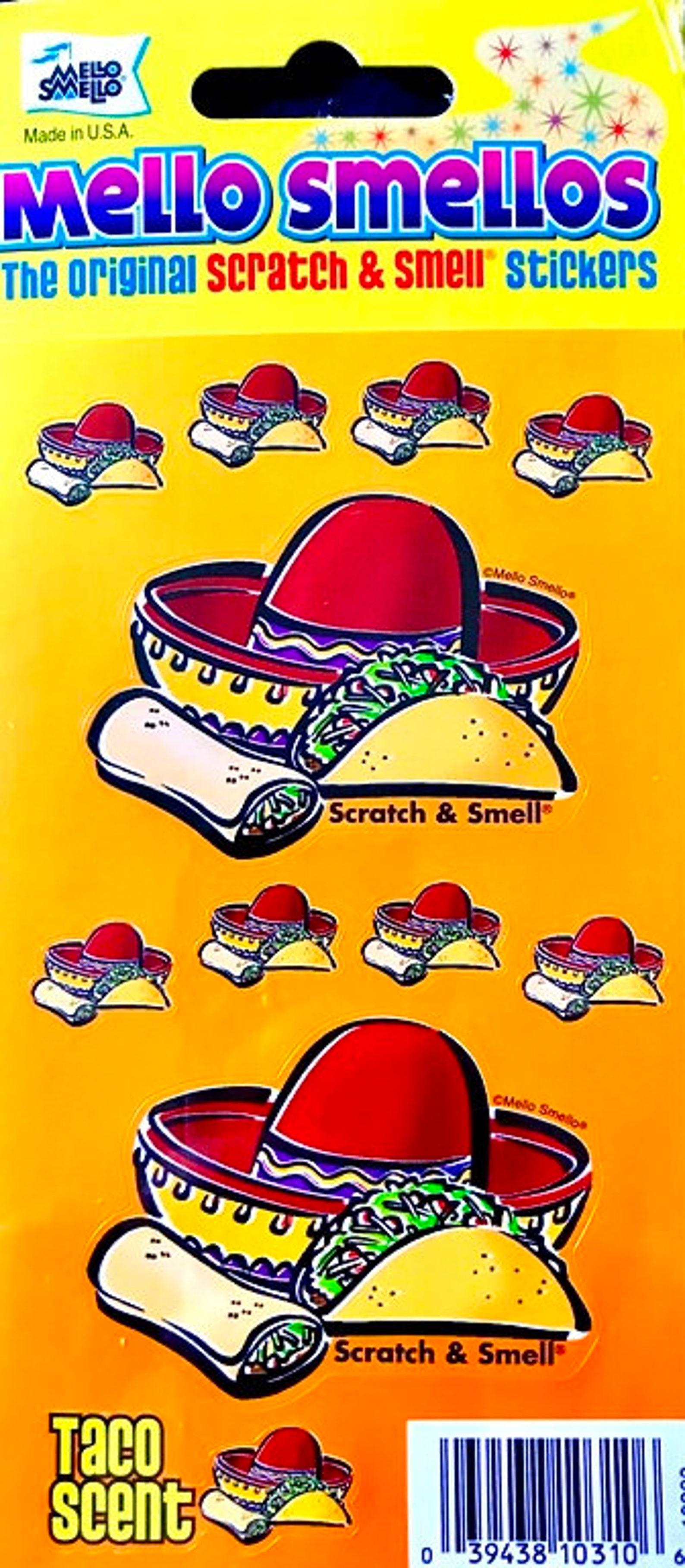 RARE Maxi MELLO SMELLO Scratch & Smell Stickers 1 Sheet - Etsy