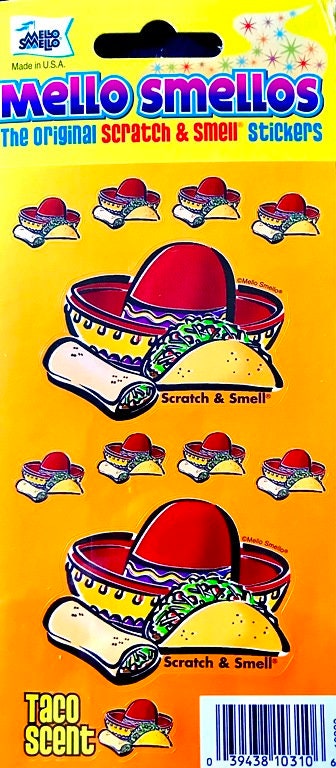 RARE Maxi MELLO SMELLO Scratch & Smell Stickers 1 Sheet - Etsy