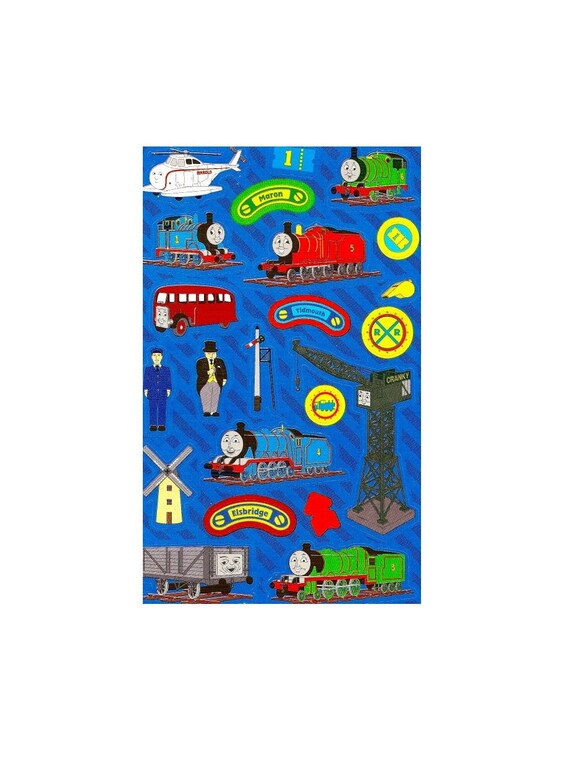 THOMAS & FRIENDS TRAIN Theme Maxi Sandylion Stickers 1 Sheet | Etsy