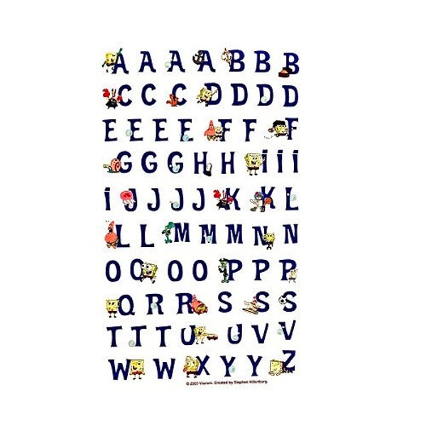 Spongebob Sticker Sheet - Etsy
