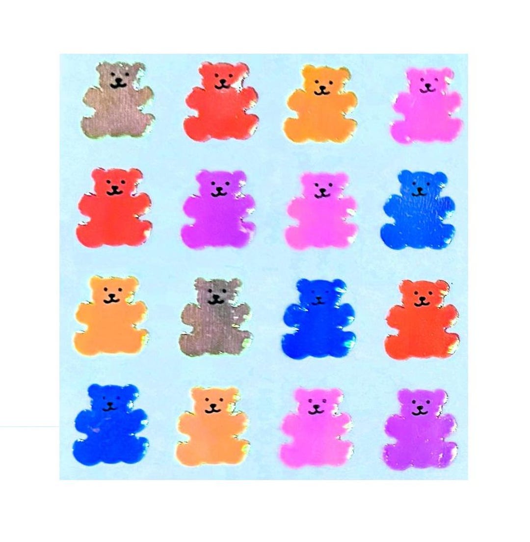 Pearly Micro TEDDY BEARS MOP Sandylion Stickers 1 Square ** Rare ...