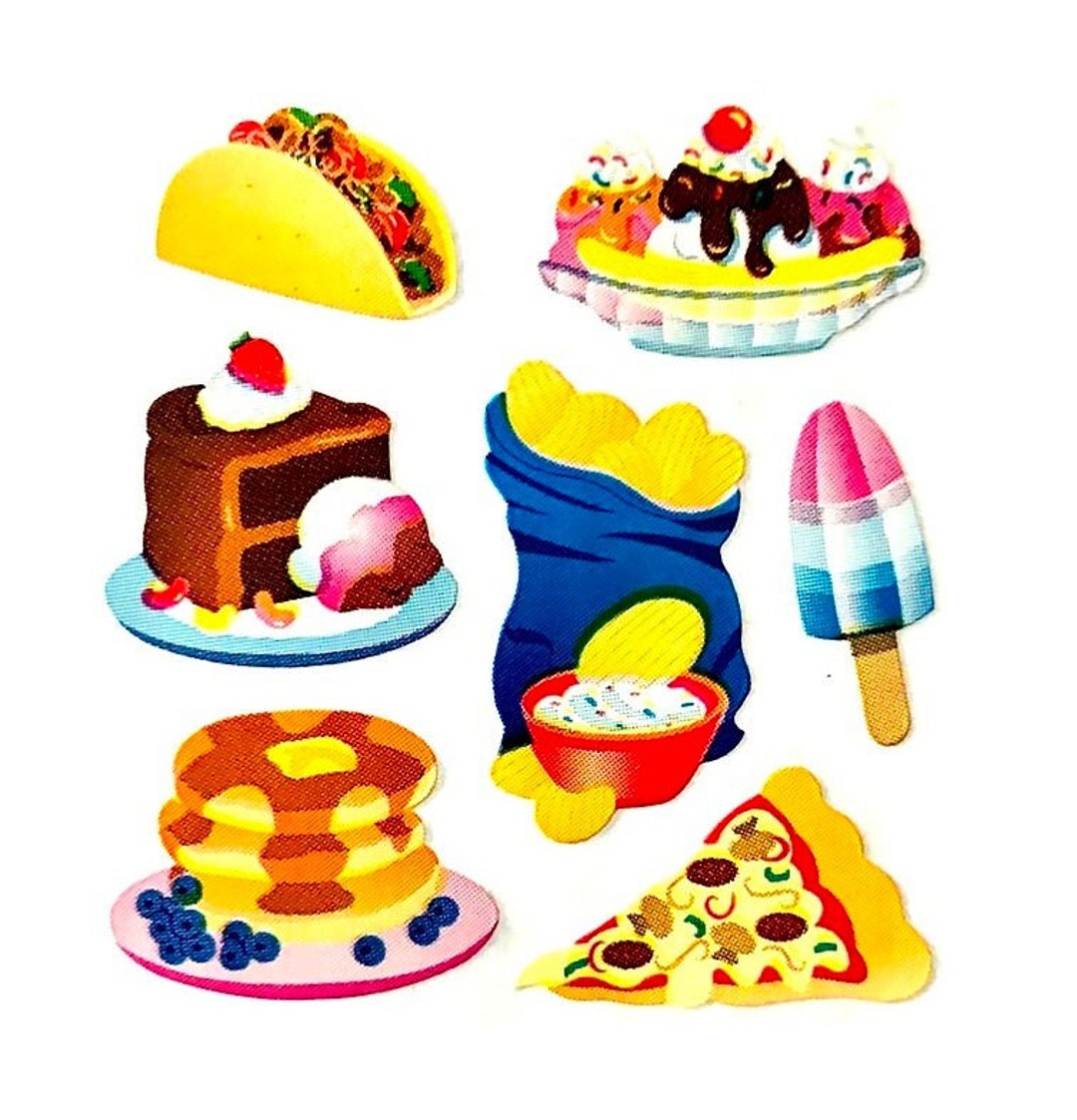 Taco Sundae Cake Chips Popsicle Pancakes Pizza FOOD Sandylion Stickers ...