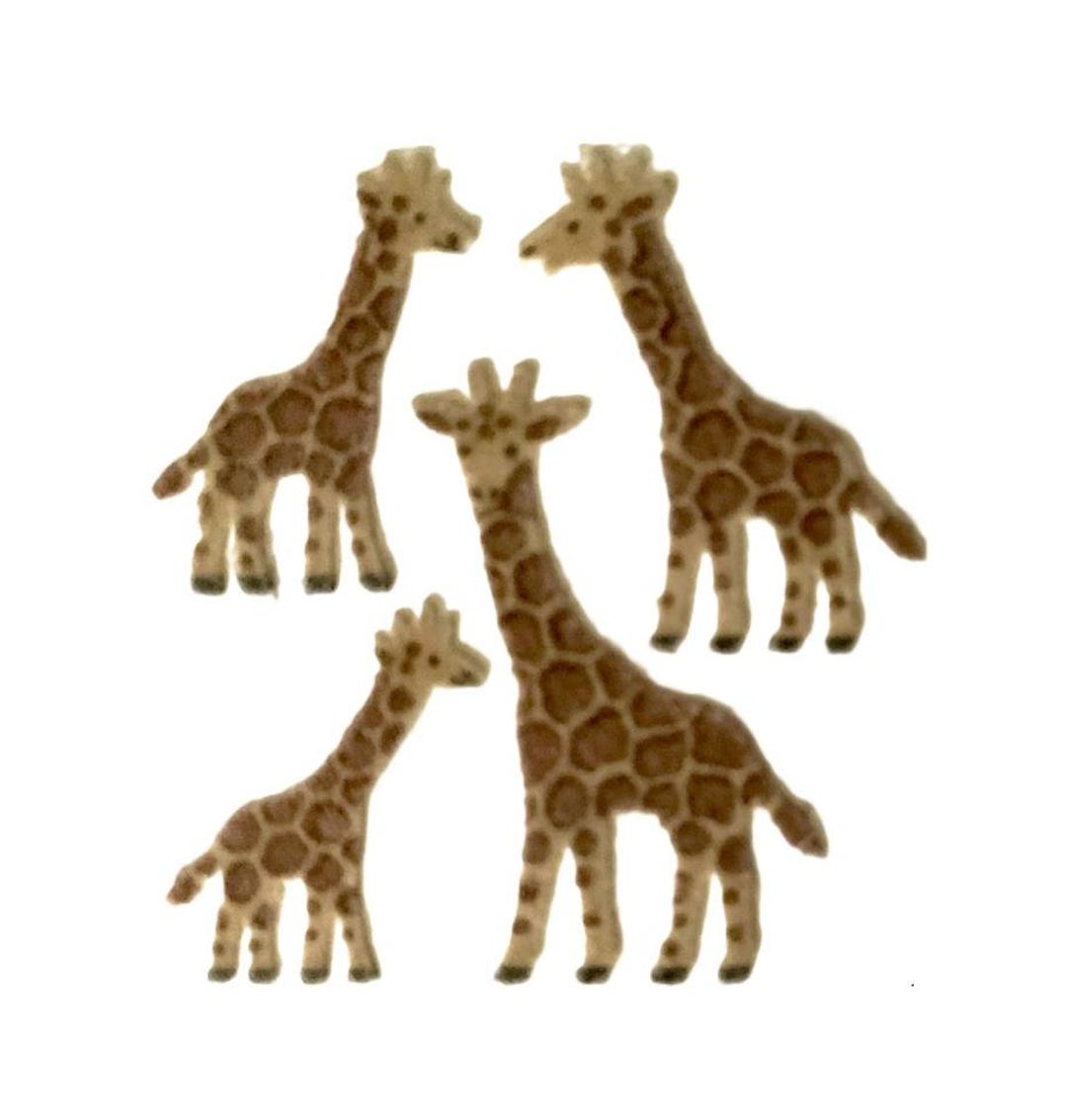GIRAFFE Fuzzy Sandylion Stickers - 1 Square ~ Rare Vintage - Etsy