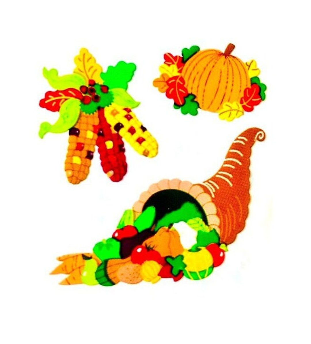 CORNUCOPIA, THANKSGIVING, FALL Sandylion Stickers - Vintage - Etsy