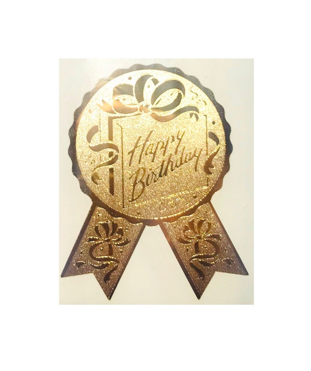 HAPPY BIRTHDAY Ribbon Mylar Sandylion Stickers Theme *vintage* - Etsy
