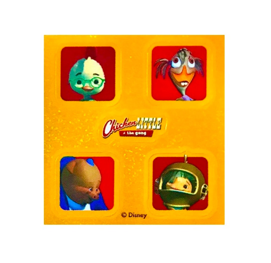 CHICKEN LITTLE & Friends Sandylion Stickers 1 Square Vintage - Etsy