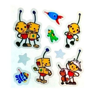 Olie, Billy, Bevel & Spot Mylar Sandylion Stickers 1 Square Rare ...