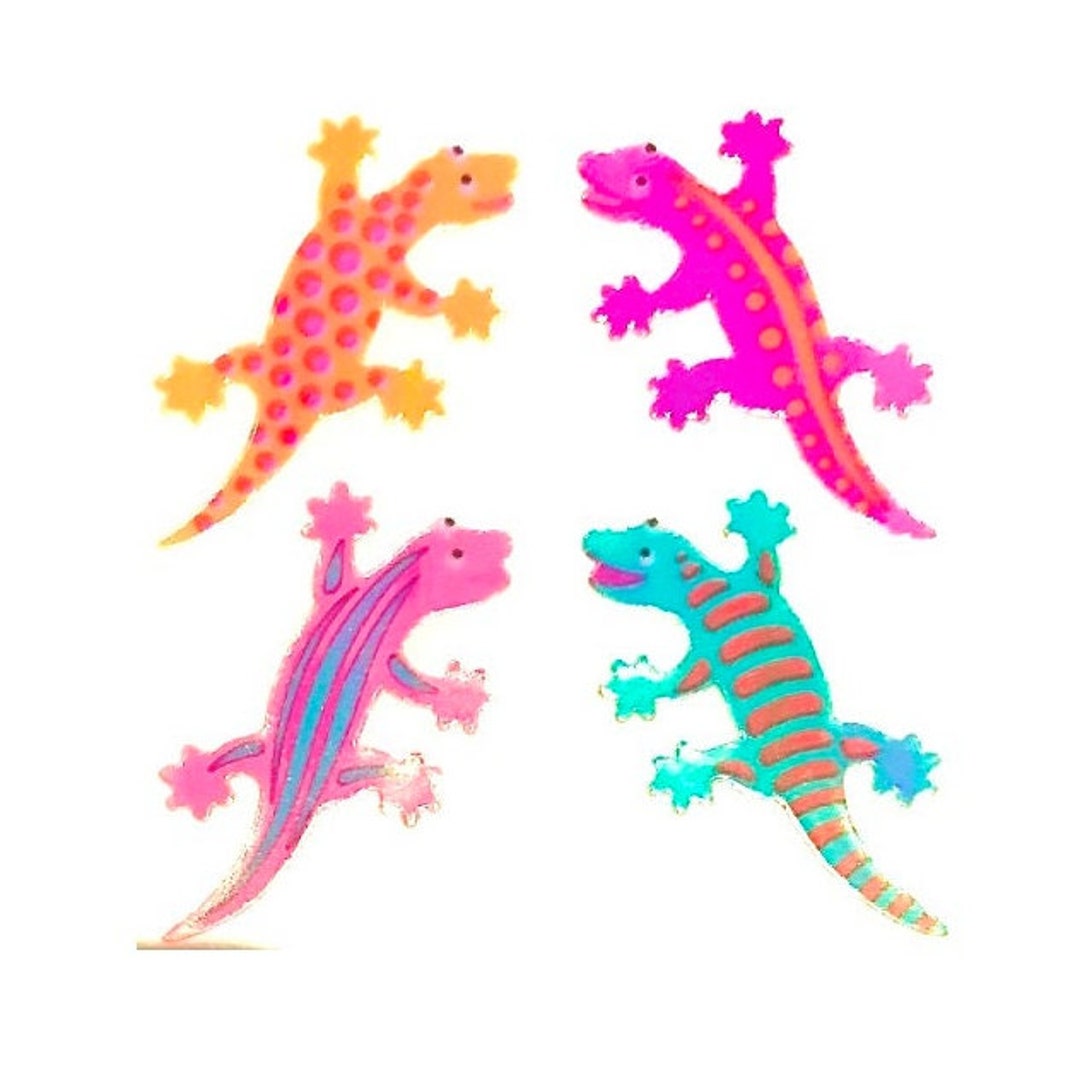 Vintage LIZARD GECKO Pearly MOP Sandylion Stickers - Rare - Etsy