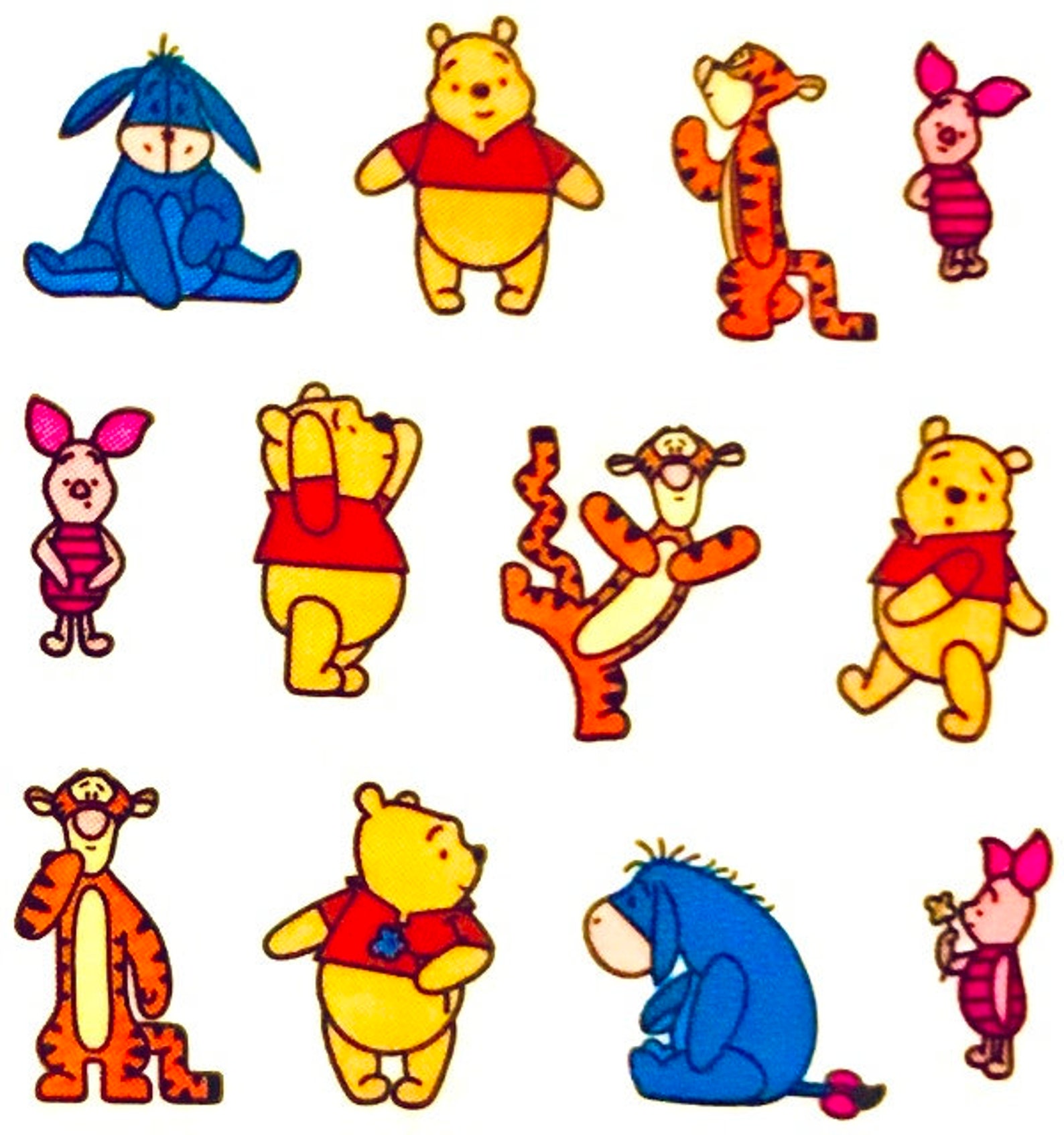 Micro WINNIE The POOH & FRIENDS Sandylion Stickers 1 cuadrado - Etsy España