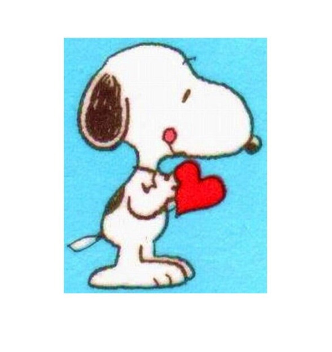 SNOOPY PEANUTS Fuzzy Sandylion Stickers 1 Square Vintage Rare - Etsy