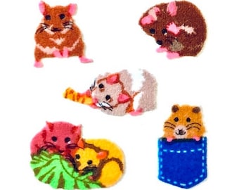 FOREST ANIMALS Fuzzy Sandylion Stickers 1 Square Rare Vintage - Etsy