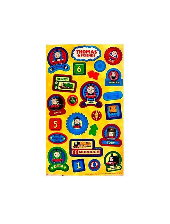 THOMAS & FRIENDS TRAIN Theme Maxi Sandylion Stickers 1 Sheet | Etsy