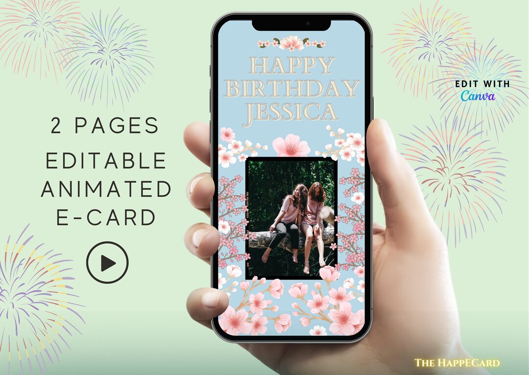 DIY Animated Birthday Electronic Card, Happy Birthday Animated Ecard ...