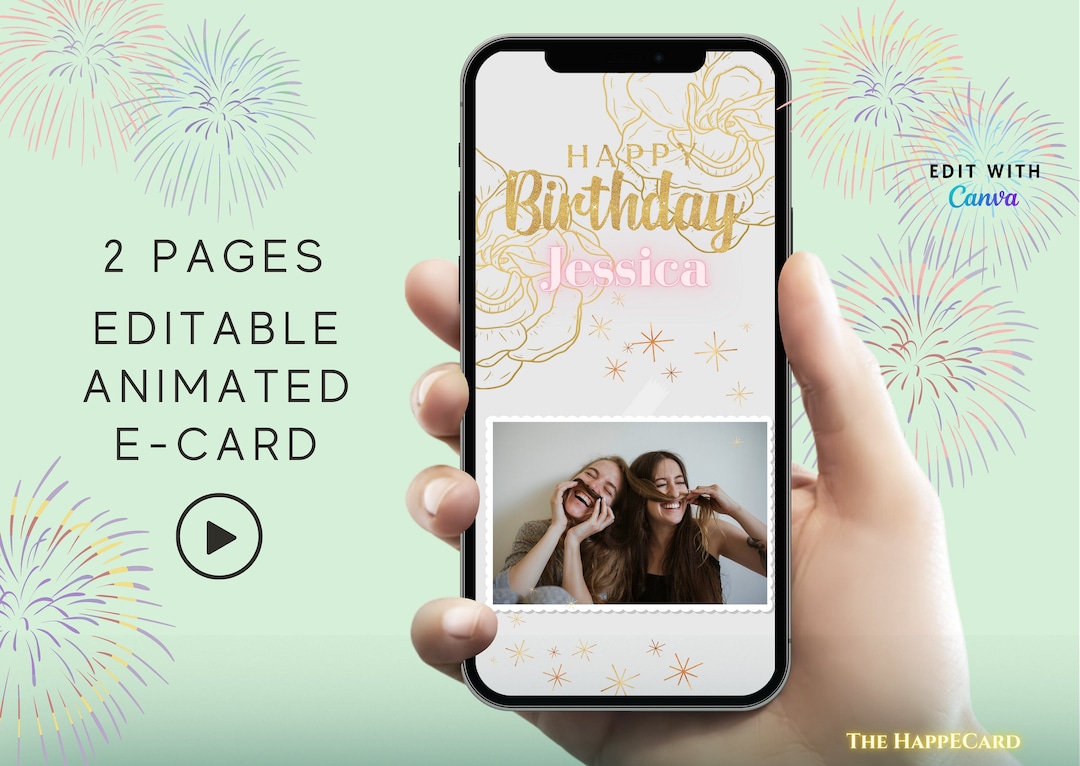 Animated Birthday Electronic Card, Happy Birthday Animated Ecard ...