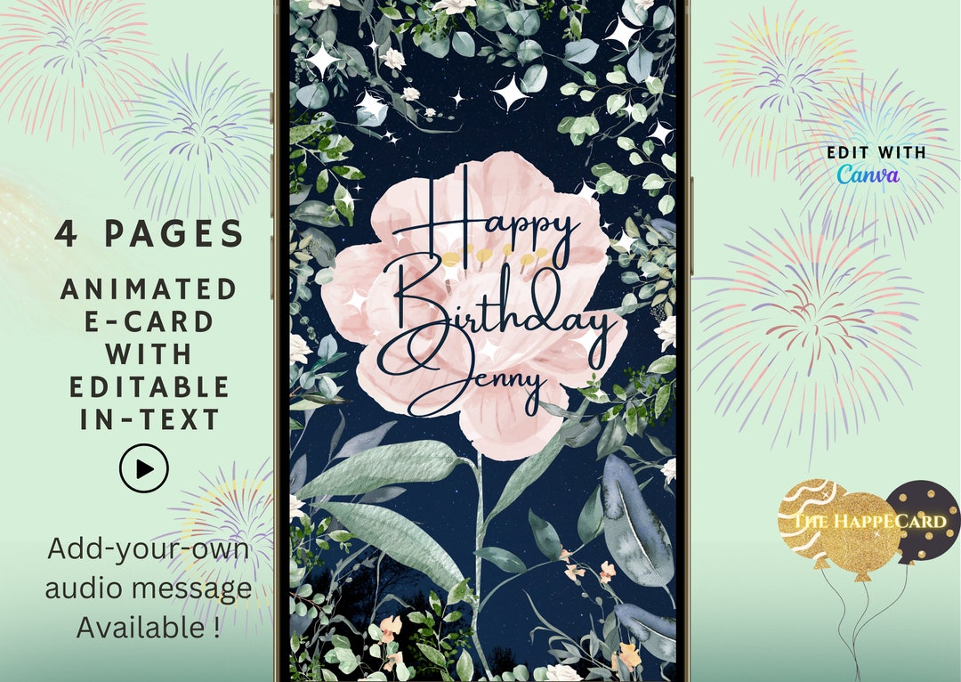 The Happecard, Animated Birthday Electronic Card, Happy Birthday ...