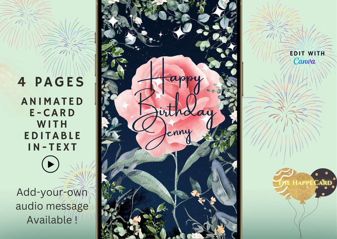 The Happecard, Animated Birthday Electronic Card, Happy Birthday ...
