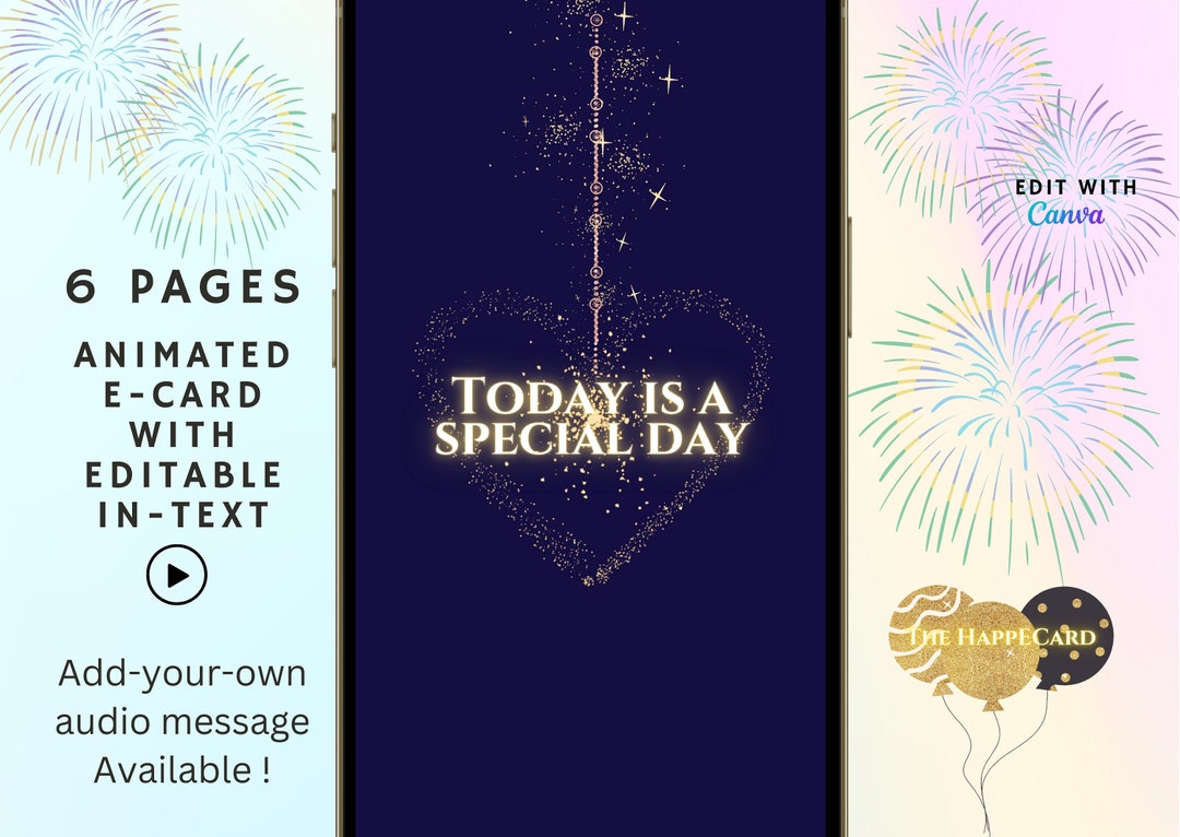 The Happecard, Animated Birthday Electronic Card, Happy Birthday ...