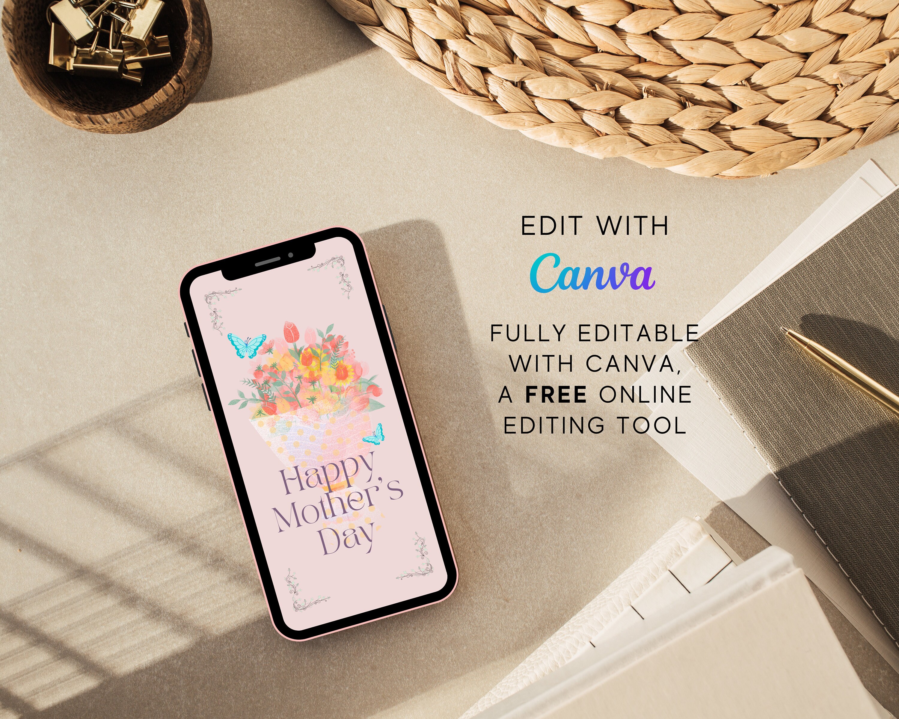 Animated Mother's Day E-card, Floral Design (digital Download) - Etsy
