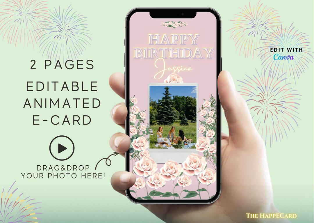 Animated Birthday Electronic Card, Happy Birthday Animated Ecard ...