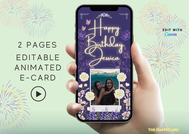 Animated Birthday Electronic Card, Happy Birthday Animated Ecard ...