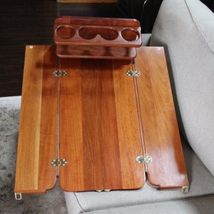 Sailboat Cockpit Table in Teak With 2 Cupholders Custom - Etsy
