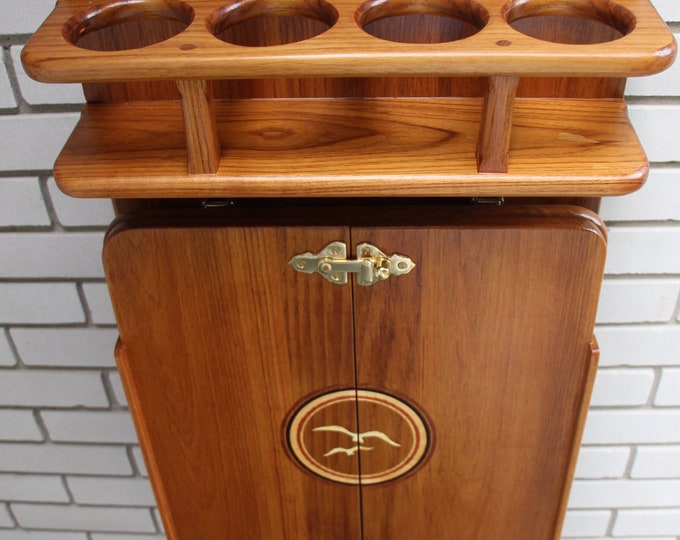 Sailboat Cockpit Table - in Teak With 4 Cupholders - Etsy