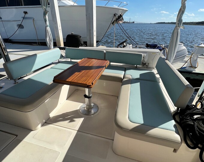 Marine Cockpit Table in Makore - Etsy