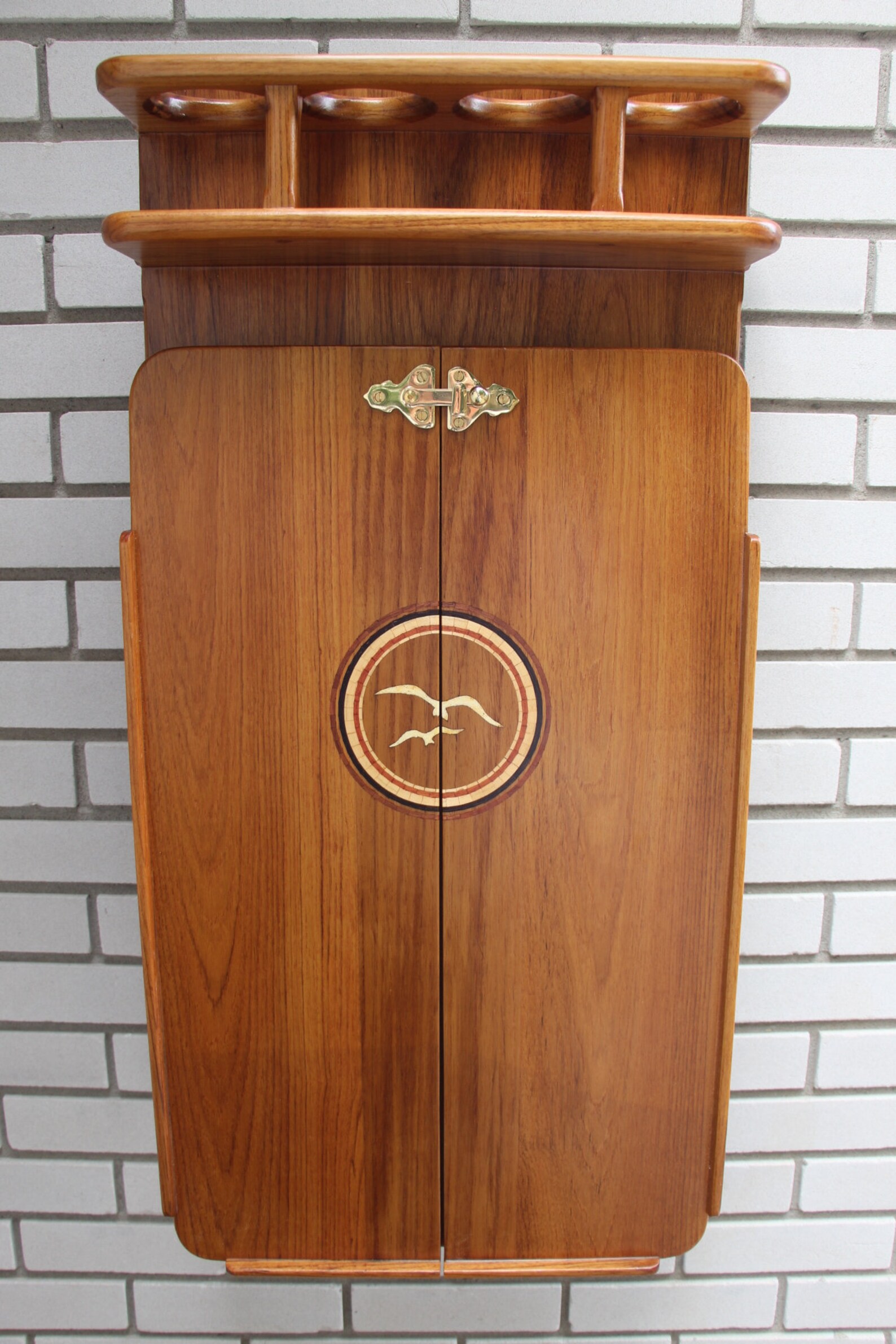 Sailboat Cockpit Table in Teak With 4 Cupholders - Etsy