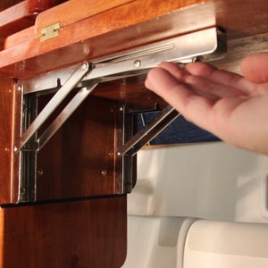 Sailboat Cockpit Table in Teak With 2 Cupholders Custom - Etsy