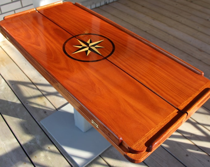 Marine Cockpit Table - in Makore - Etsy