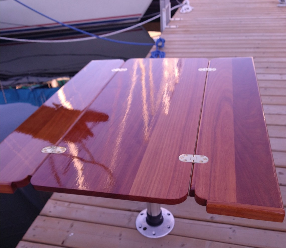 Pedestal Mounted Cockpit Table in Makore - Etsy