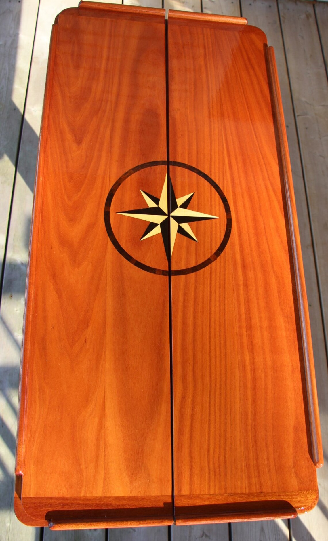 Marine Cockpit Table in Makore - Etsy