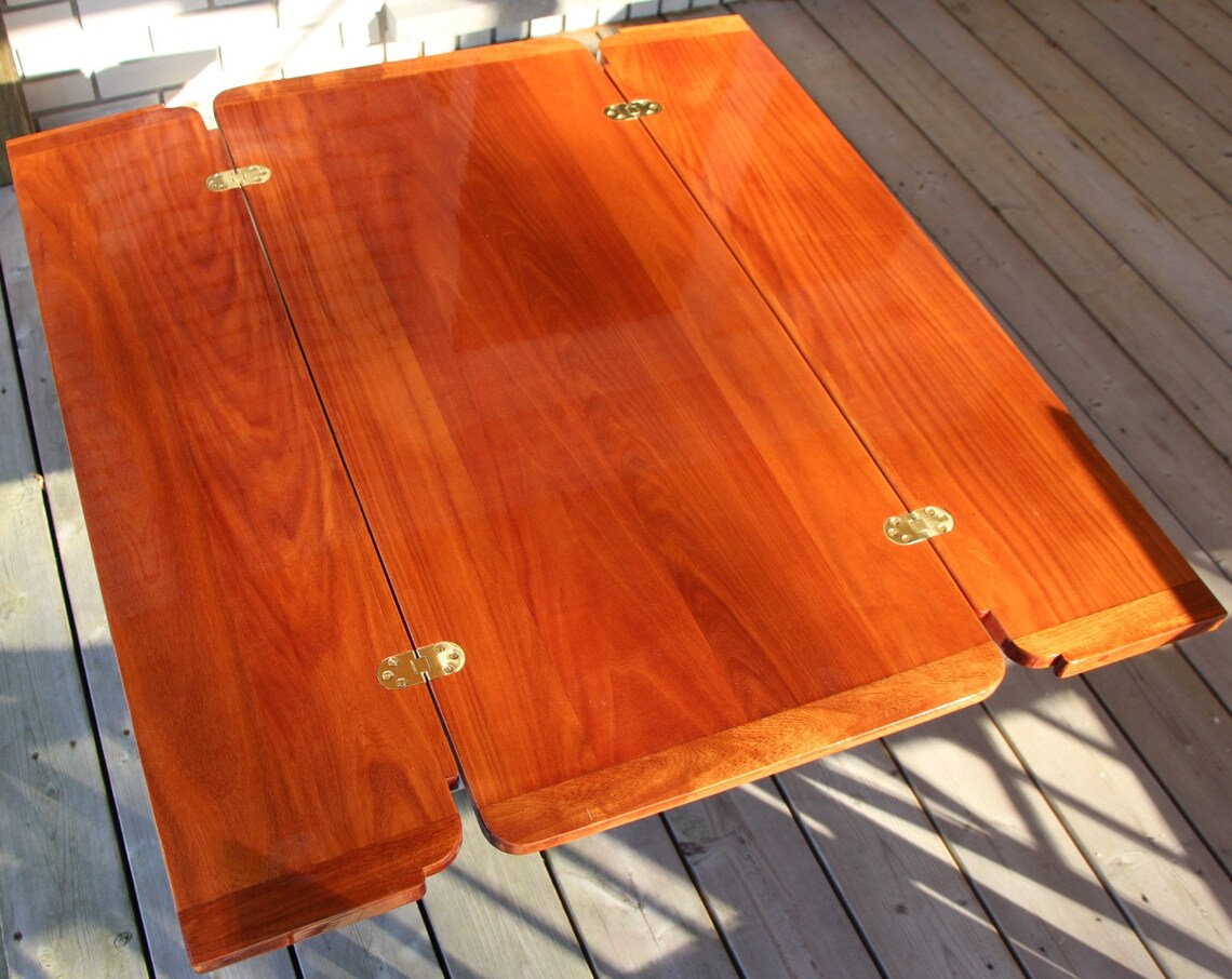 Marine Cockpit Table in Makore - Etsy