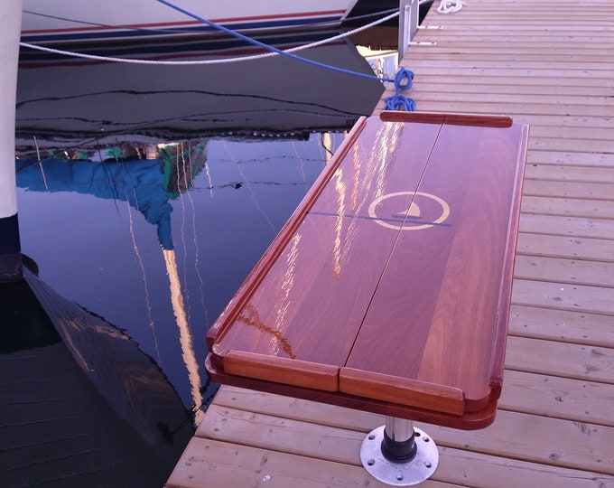 Marine Cockpit Table in Makore - Etsy